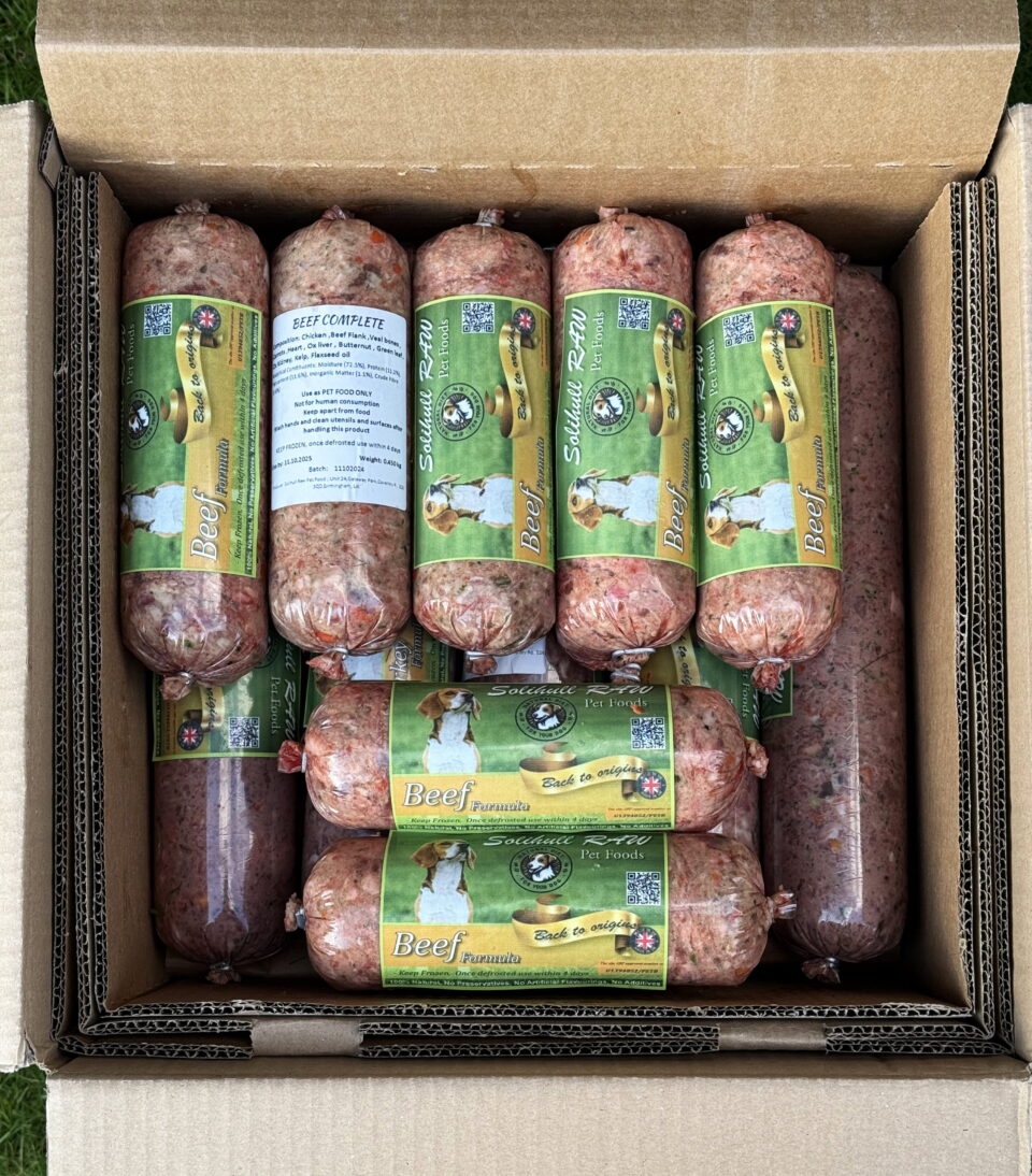 Raw Beef Dog Food (Beef Formula) – Solihull Raw Pet Foods